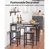 DKLGG Counter Height Dining Table Set, 43 inch Kitchen Table Set With 4 ...