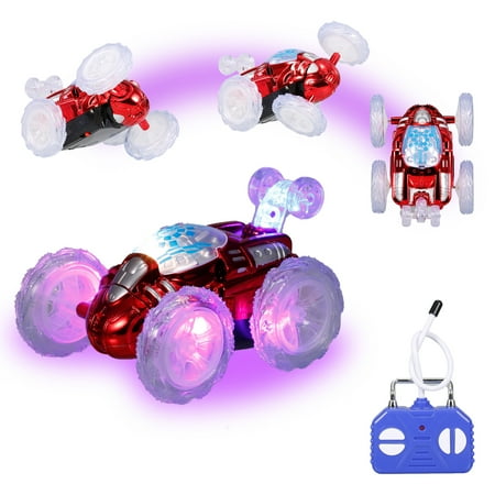 Remote Control Stunt Car RC Car Toy with Flashing LED Lights 360 ...
