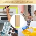 4 Rolls Masking Paper Set: 6in-24in x 43ft, Waterproof Tape & Drape for ...