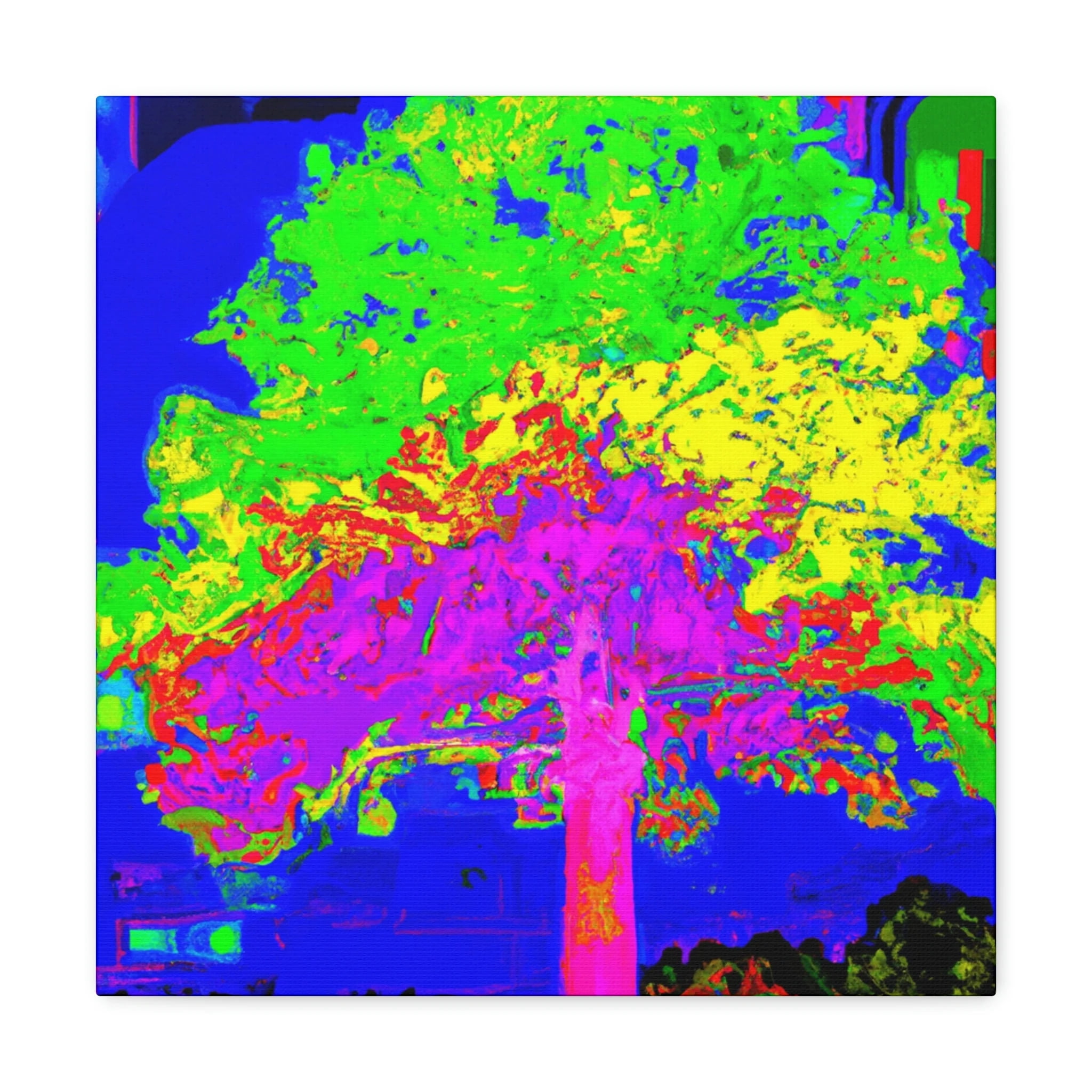 Oak Tree Expressionism. - Canvas - Walmart.com