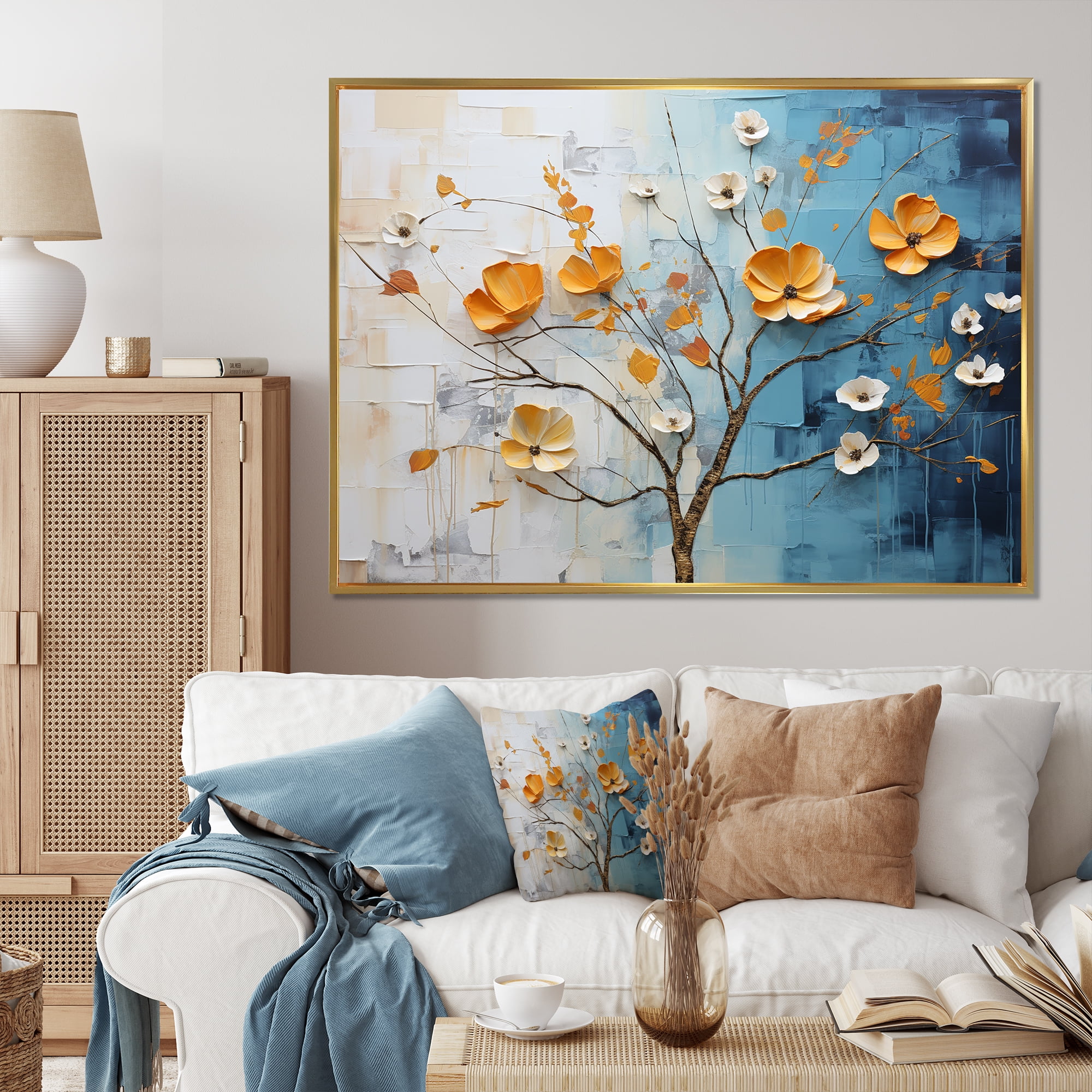 Click here for Designart Meadow Oversized Framed Wall Art Decor... prices