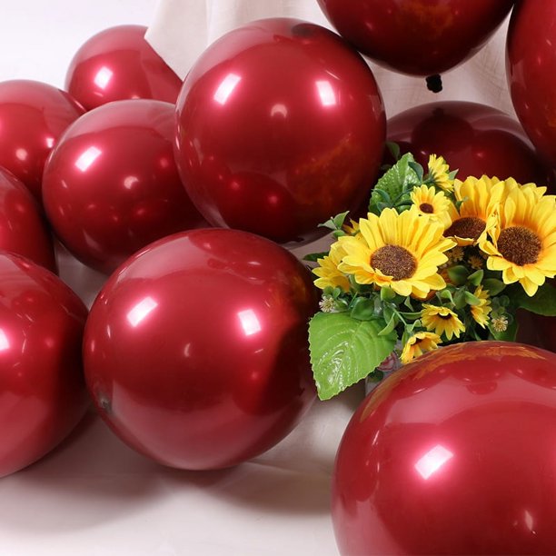 Hongchun Set of 50pcs cute red balloons, suitable for birthday, wedding ...