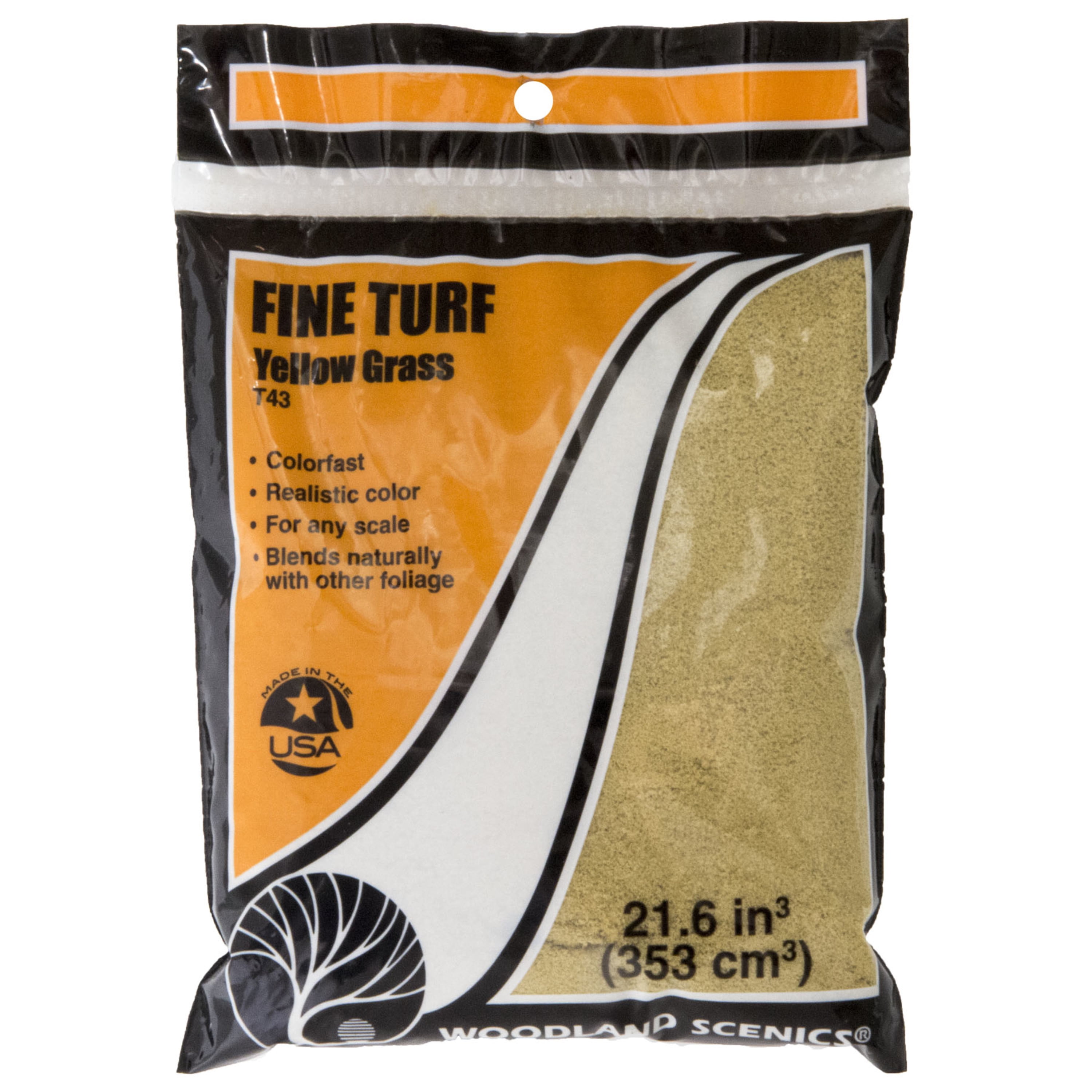 Woodland Scenics Turf, Fine, Yellow Grass - Walmart.com