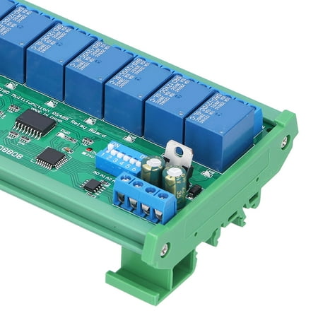 LHCER Rail Box Relay,Rail Box Relay 8 Input 8 Output Module DIN35 PLC Expansion Board With Shell ...