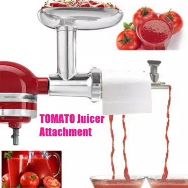 KitchenAid KSM1JA Easy Clean Masticating Juicer and Sauce Attachment ...