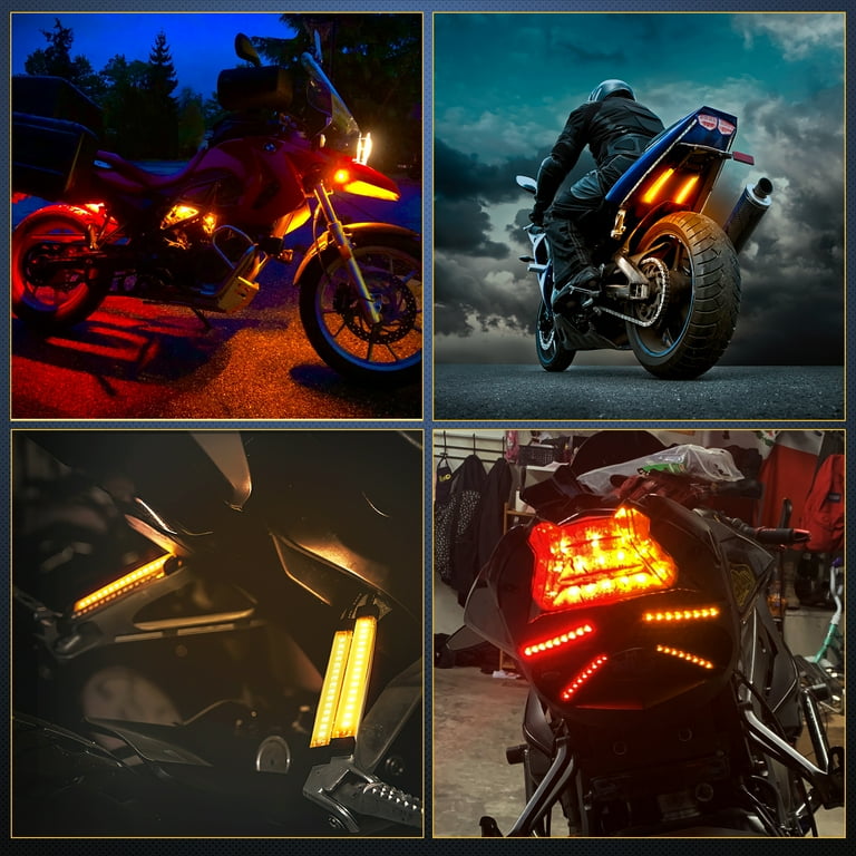 Motorcycle Led Light Strips SEMAPHORE Universal License Plate LED