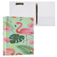 2 Pack PVC Round Ring Binders, 200 Sheet Capacity D-Ring File Folder ...