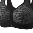 Bosfbaoi Solid Color Scalloped Lace Front Clasp Bra, Wide Strap Lift ...