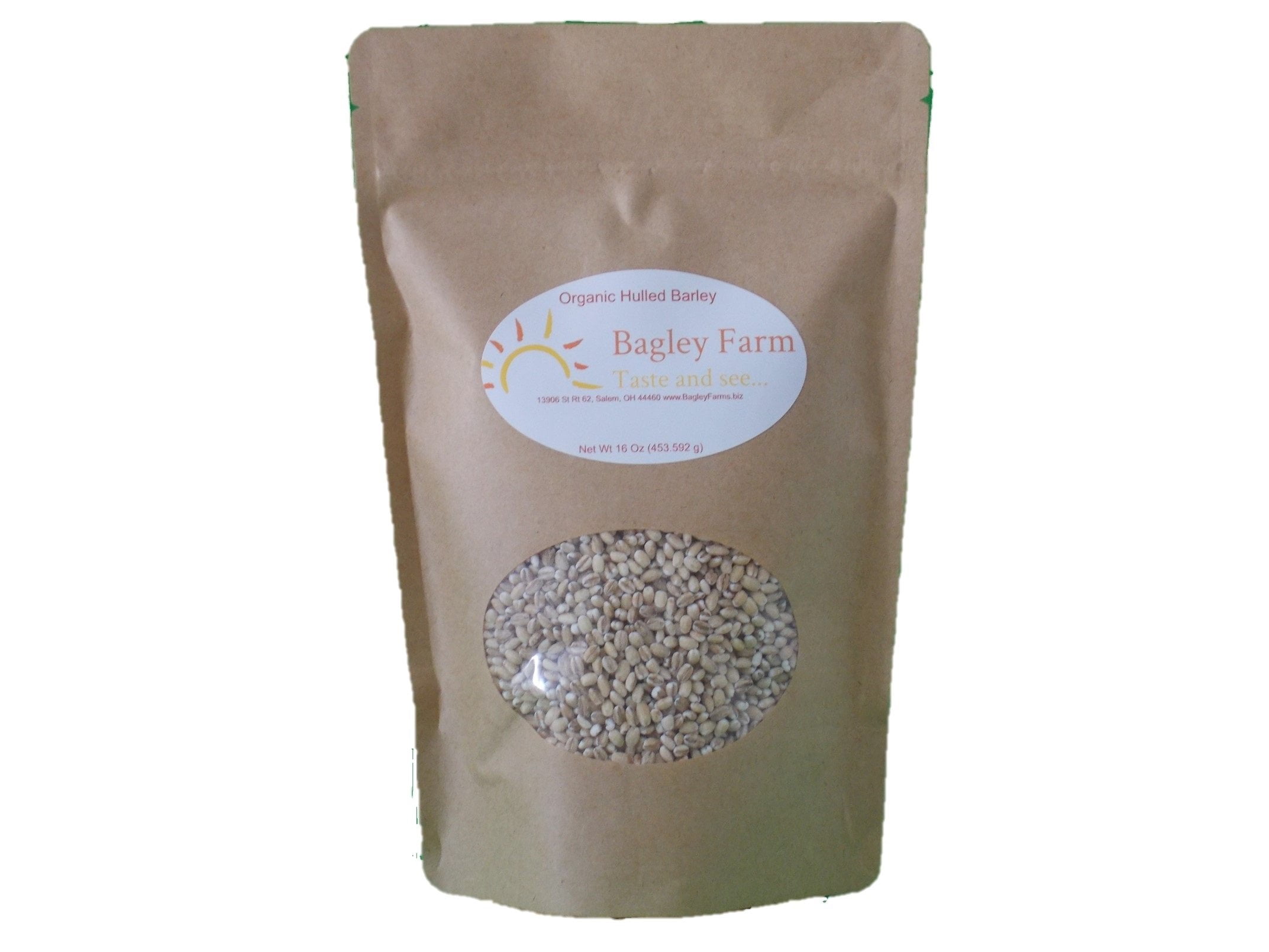 Bagley Farm's Organic Hulled Barley Certified Organic Whole Grain ...