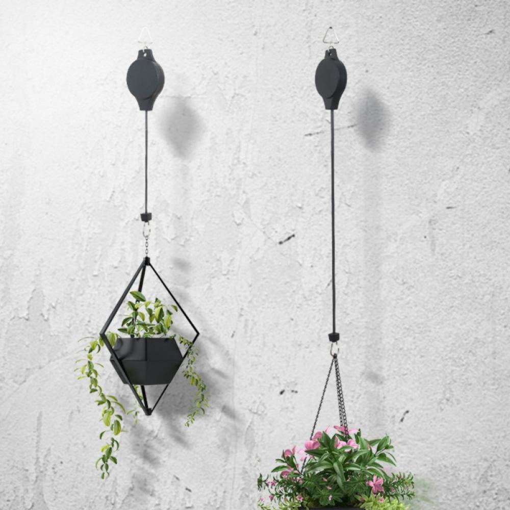 Retractable Pulley Hook Pull Down Hanger for Potted Plants Hanger ...