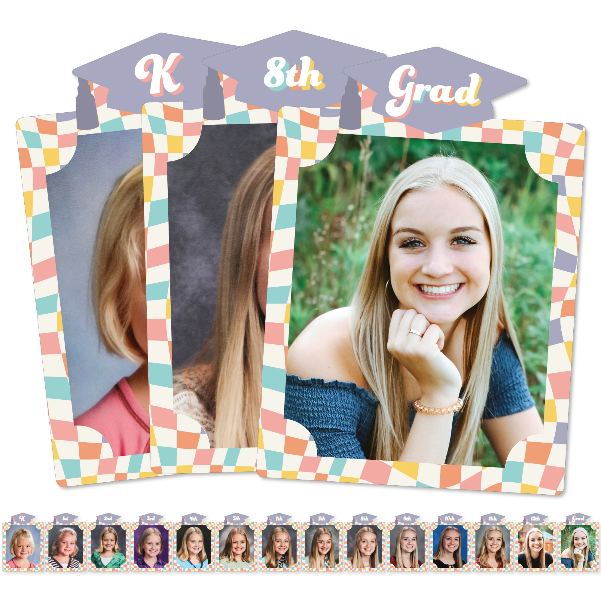 Big Dot of Happiness Groovy Grad - 8 x 10 inches K-12 School Photo ...