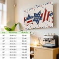 4th of July Elastic Indoor TV Cover 75" Dust Protector,Stretch Fabric ...