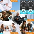 UHAXZ 2-Way Intercom System for Elderly, Full Duplex Hands-Free Talk ...