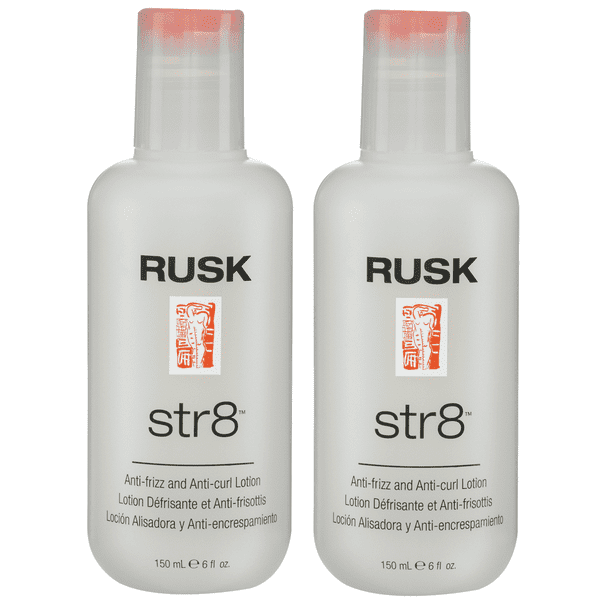 Rusk Str8 Anti-Frizz And Anti-Curl Lotion 6 Ounce 2 Pack - Walmart.com