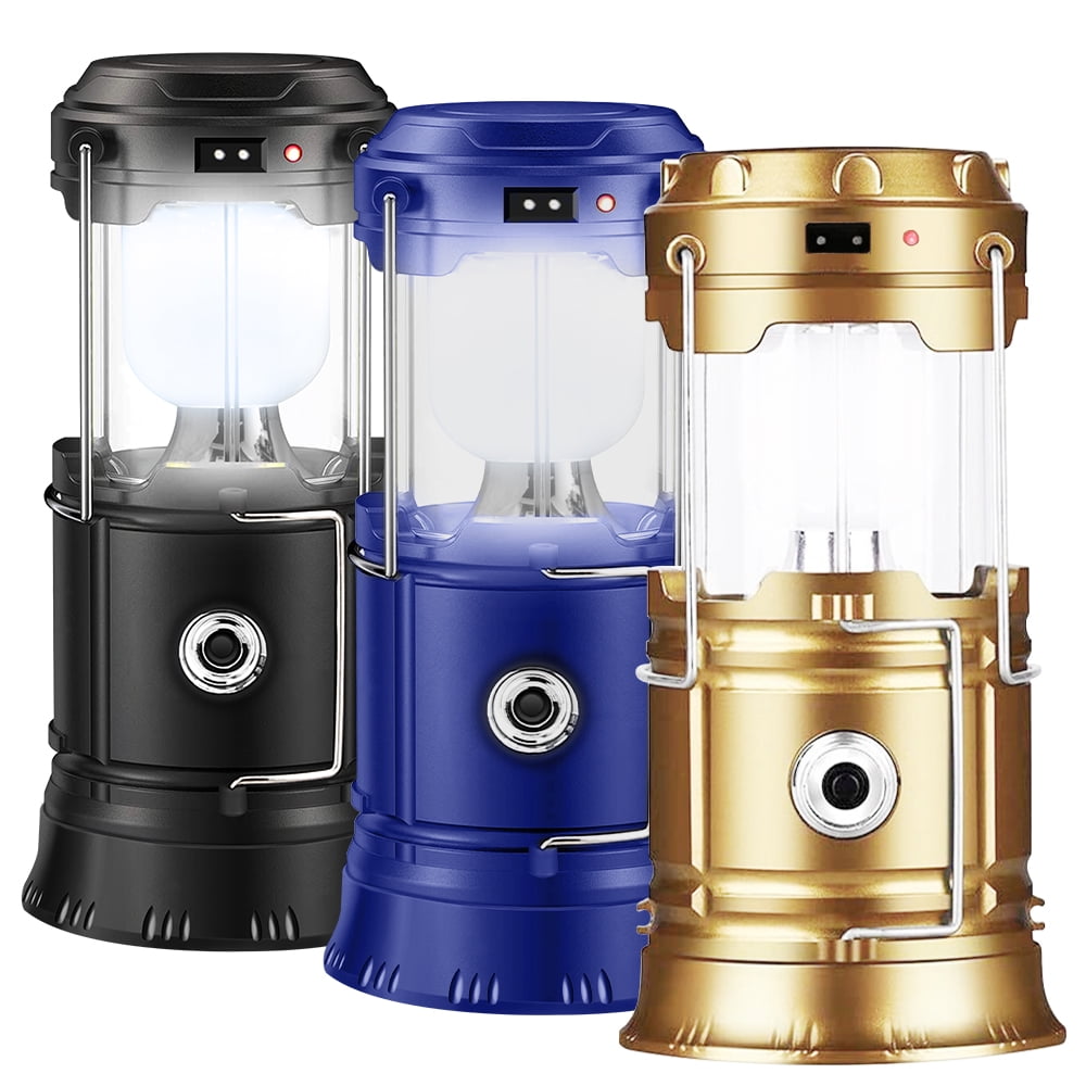 Solar Lantern Flashlights, Rechargeable Camping Lantern Led ...