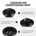 Haust Round Air Conditioning Vent Outlet Ventilation Outlet for RV Bus ...