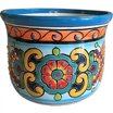 Small-Sized Ayumba Mexican Colors Talavera Ceramic Garden Pot - Walmart.com
