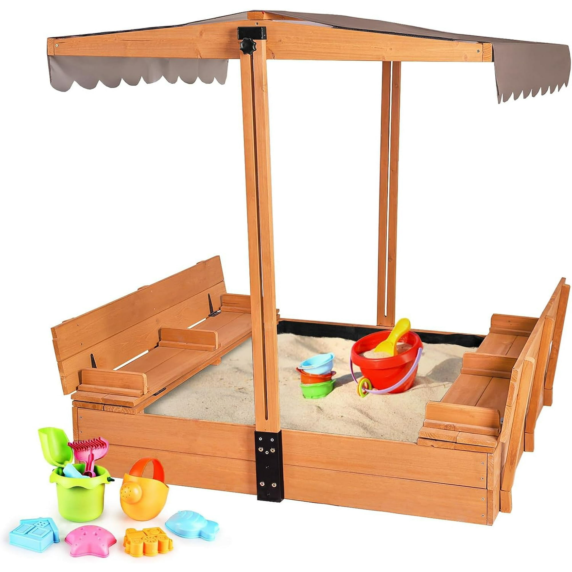 Click here for Aivituvin Outdoor Sandbox With Uv-Resistant Canopy... prices