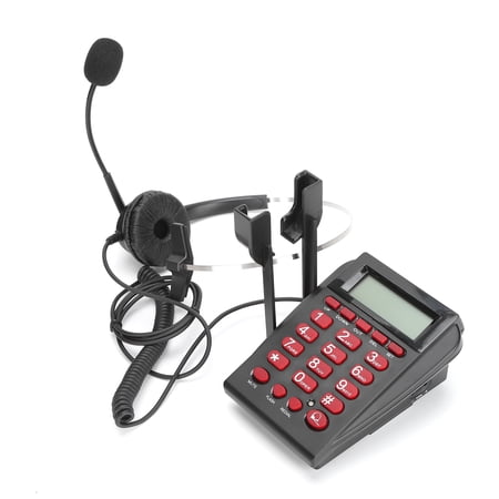 LYUMO HT720 Call Center Wired Telephone With Omnidirectional Headset ...