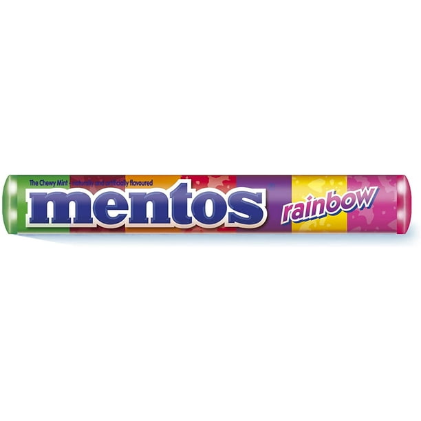 Mentos Rainbow Chewy Mints, 20 Rolls - Walmart.com