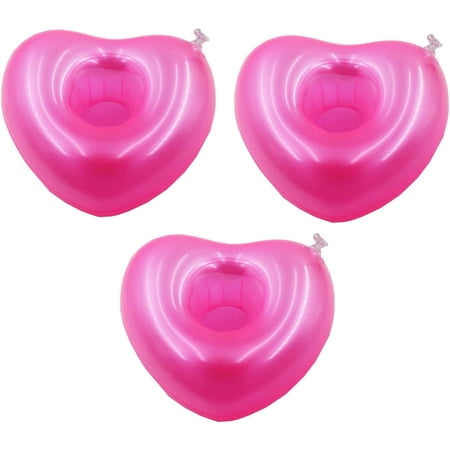 Inflatable Pool Drink Holders Drink Floaties,Heart Shape Inflatable ...