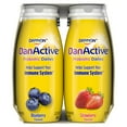 DanActive Probiotic Dailies Blueberry & Strawberry Dairy Drink, Variety ...