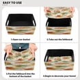 2 Pcs Foldable Felt Storage Bins Decorative Fabric Organizer Baskets ...