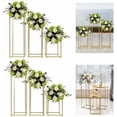 6Pcs Gold Metal Wedding Flower Stand Floor Vase Centerpiece Table ...