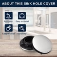 Faucet Hole Cover Brushed Stainless Steel, 2 Packs (1.1 to 1.4 Inch in ...