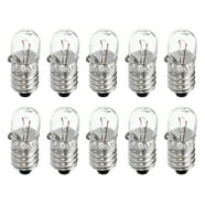 Uxcell 3.8V E10 Warm Yellow Light Mini Incandescent Bulbs with Box 1 ...