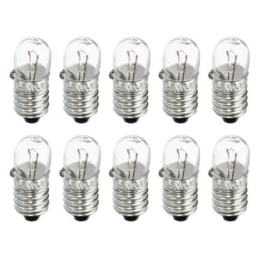 Uxcell 3.8V E10 Warm Yellow Light Mini Incandescent Bulbs with Box 1 ...
