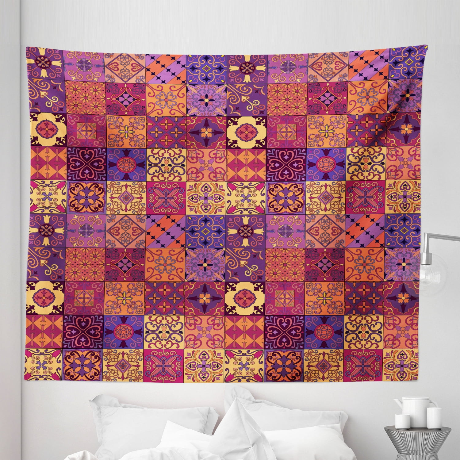 Spanish Tapestry, Azulejo Moroccan Tiles in Vibrant Historical Cultural ...