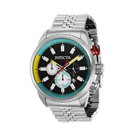 Invicta 39944 Men's Aviator Silver Steel Bracelet Chrono Watch ...