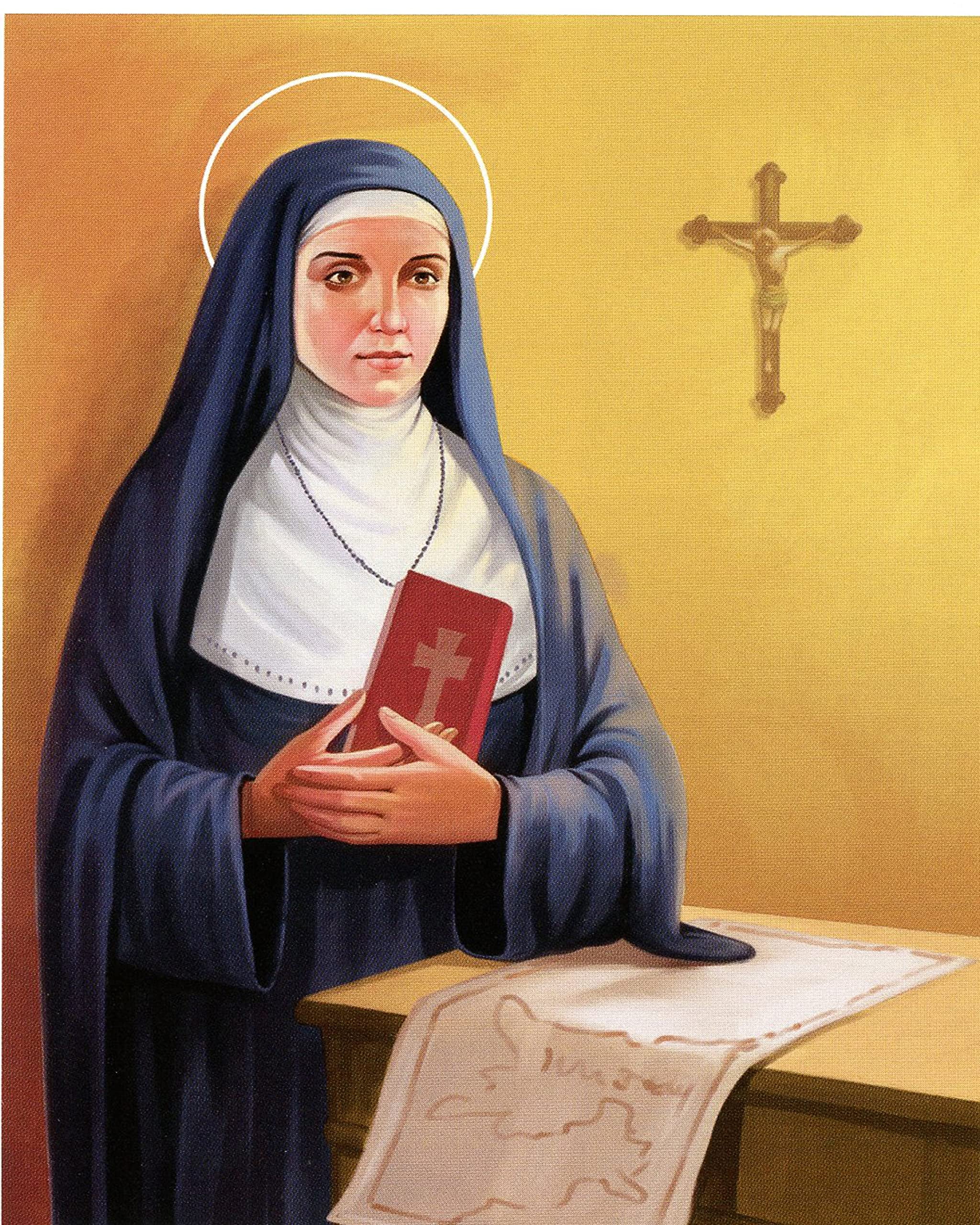Catholic print picture - ST. MARIA SOLEDAD V - 8" x 10" ready to be ...