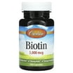 Jarrow Formulas Biotin 5000mcg, Energy Production, Skin and Hair ...