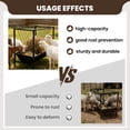Cattle Feeder, Dual Layer Livestock Sheep Goat Feeder, Anti Waste ...