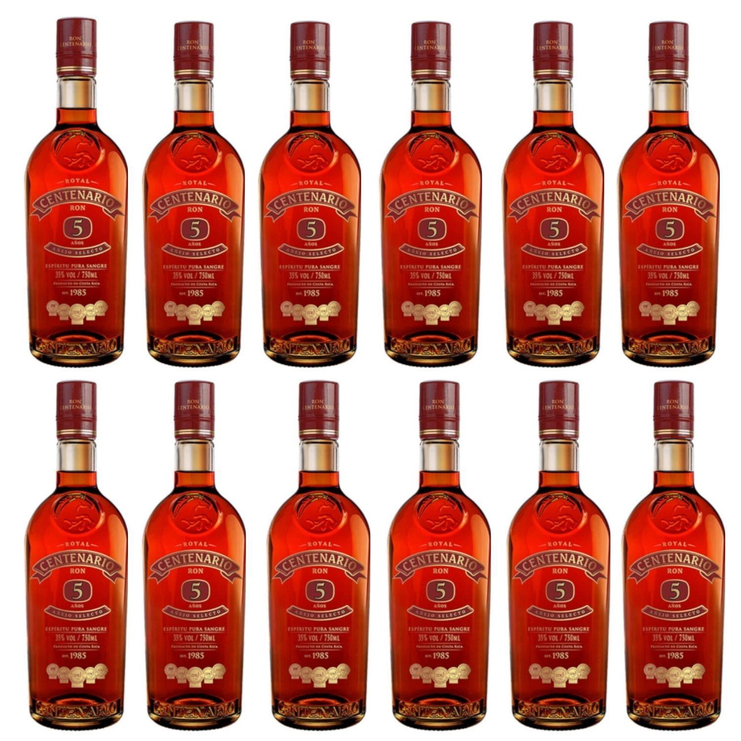 Pack de 12 Ron Royal Centenario 5 años 750 ml | Bodega Aurrera en línea
