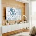 Blue Octopus Coastal TV Dust Cover,Stretchable TV Screen Desktop ...