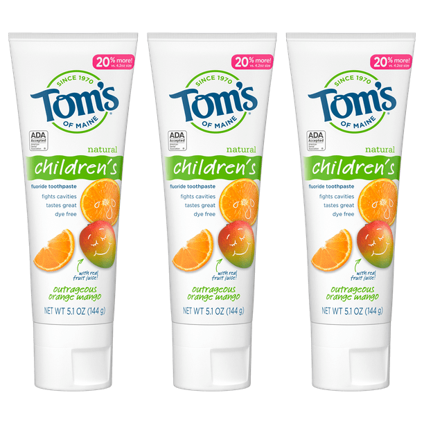 Tom's of Maine Anticavity Fluoride Children's Toothpaste, Kids ...