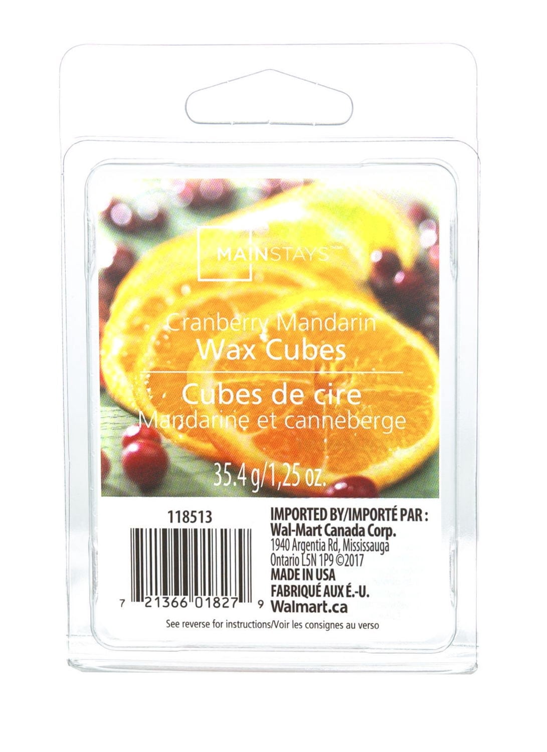 Mainstays Crby Mandarin Wax Cubes - Walmart.ca