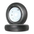 2 Pack ST175-80D13 Trailer Tires with 13'' Rims, 5 Lug on 4.5'', Load ...