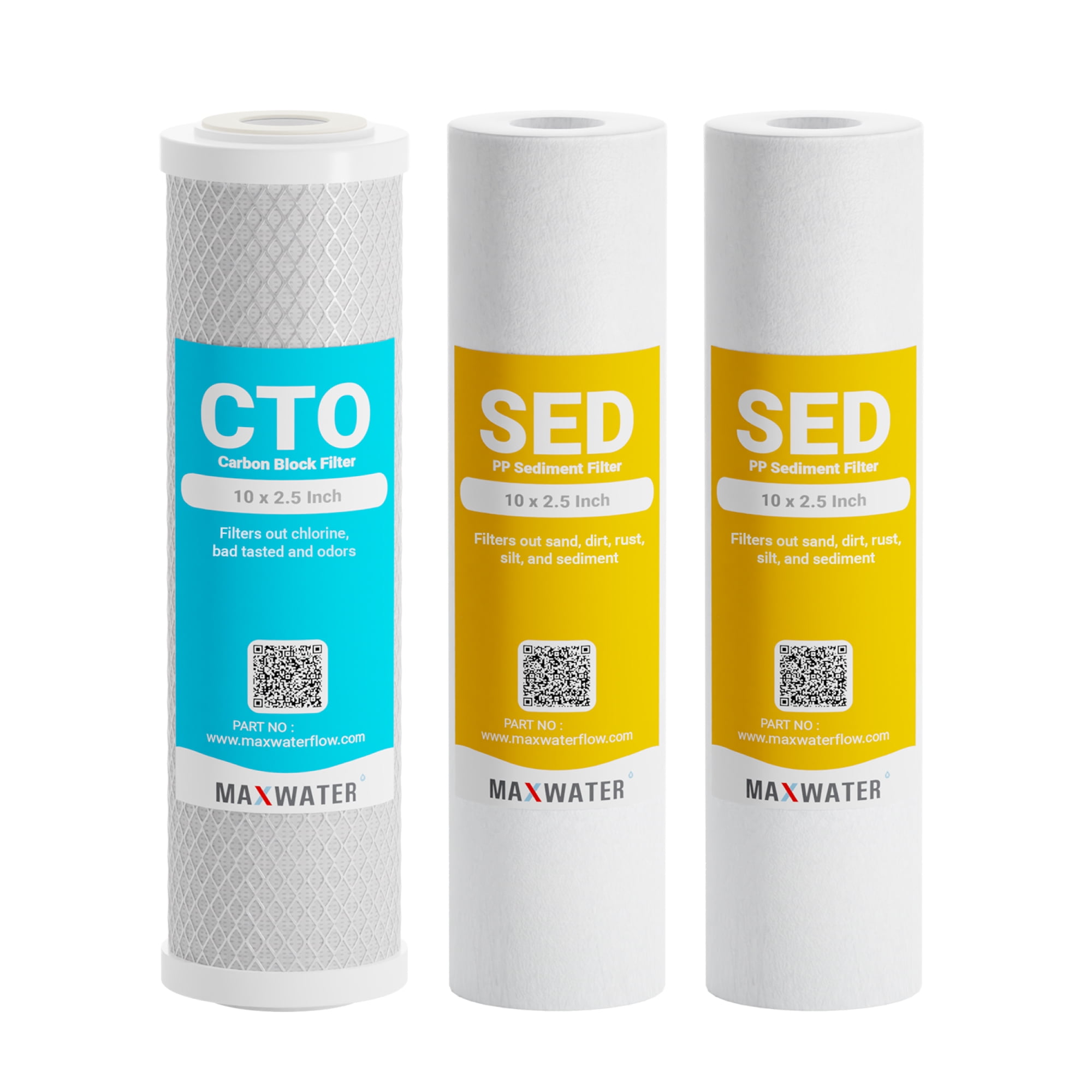 Click here for Max Water Filter Set (Carbon Cto + Sediment Filter... prices