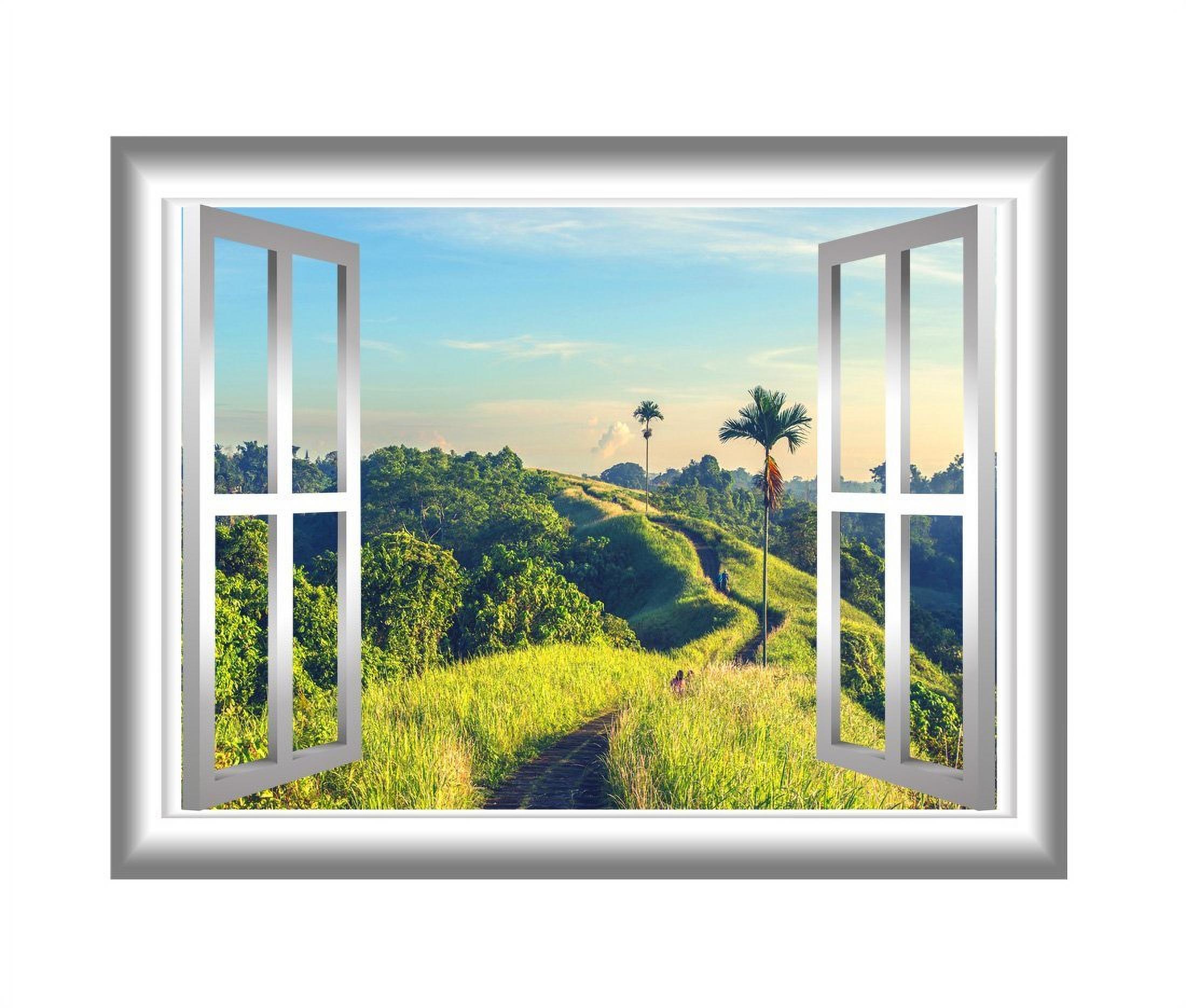 VWAQ Greenery Wall Decal 3D Window Sticker Peel and Stick Mural VWAQ ...