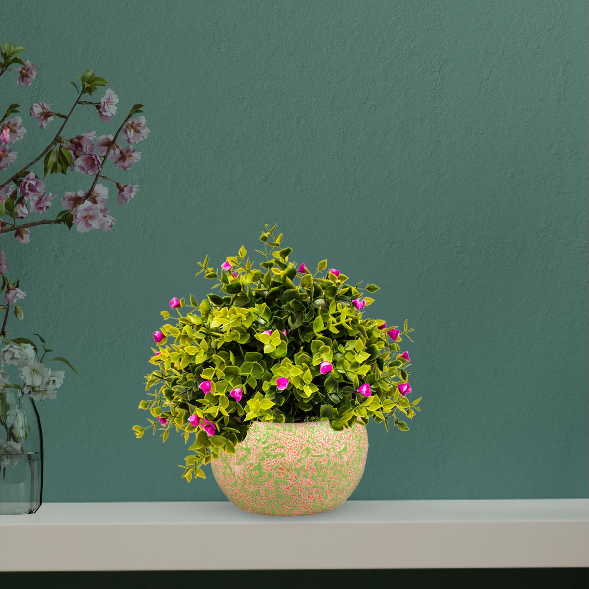 Click here for Inox Artisans Terra Glazed Ceramic Bowl Planter Ot... prices