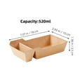FRCOLOR Brown Kraft Paper Snack Boxes for Party Use and Convenient ...