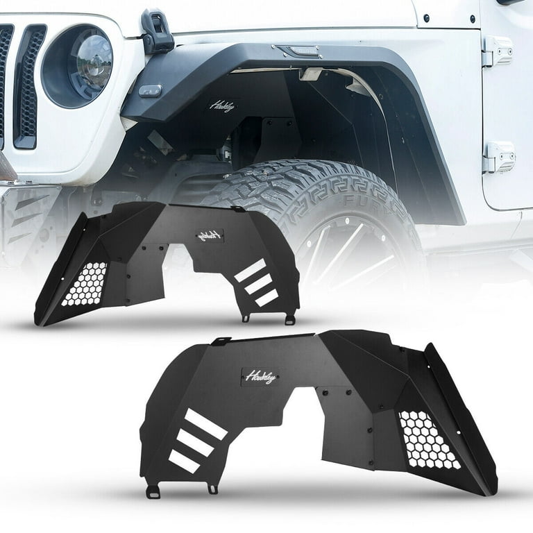 HAWKELY 1 Pair Front Rear Inner Fender Liners for 2018 2022 Jeep Wrangler JL Accessories Walmart