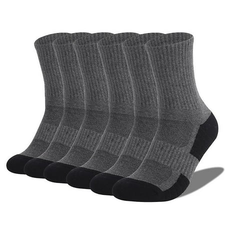 6-pack Men's Moisture Control Crew Socks Multipack Comfort Cool Crew ...