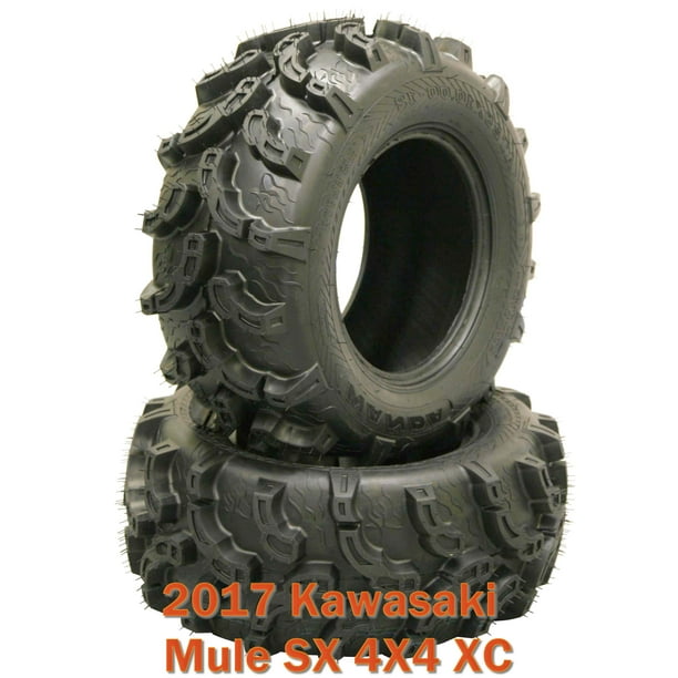 2017 Kawasaki Mule SX 4X4 XC ATV Front Tire Set 26x9-12 Super Lug Mud ...