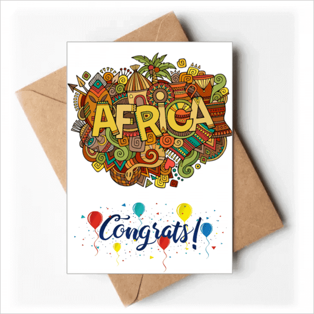 African Aboriginal Art Pattern Tribal Wedding Cards Congratulations ...