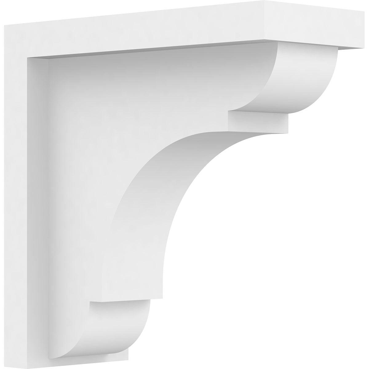 5"W x 12"D x 12"H Standard Bryant Architectural Grade PVC Bracket ...